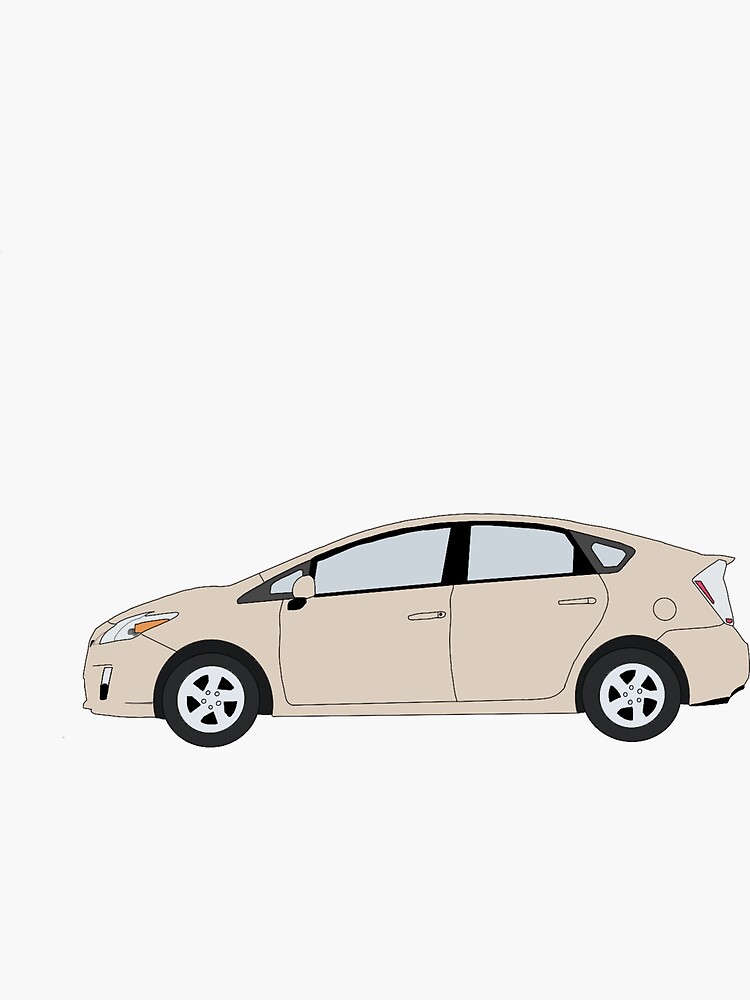 "Gold Toyota Prius" Sticker for Sale by Carter von Seggern | Redbubble