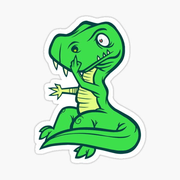 "T-Rex Booger" Sticker for Sale by artdyslexia | Redbubble