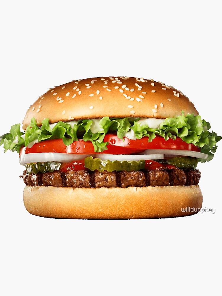 "Whopper" Sticker for Sale by willdunphey | Redbubble