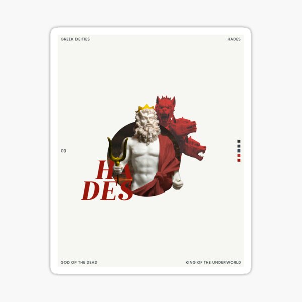 "greek deities #3 - hades" Sticker for Sale by oeufcreatif | Redbubble