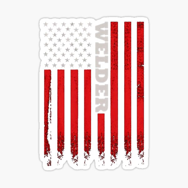 "Welder USA Flag" Sticker for Sale by Lionel30185 | Redbubble