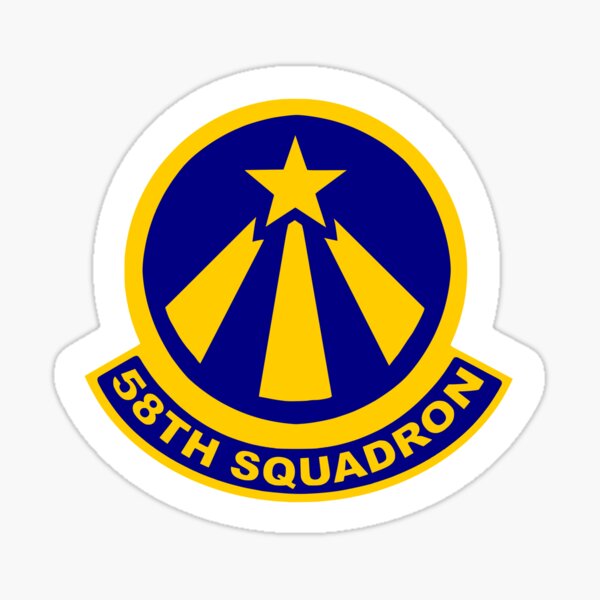"Space Above and Beyond 58th Squadron Logo" Sticker by NerdsLoot ...