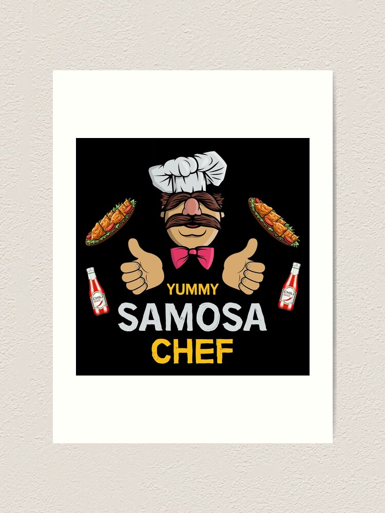 " What Der Verk Hurdy Gurdy Bork Bork Samosa Chef- Samosa Apron Gifts ...