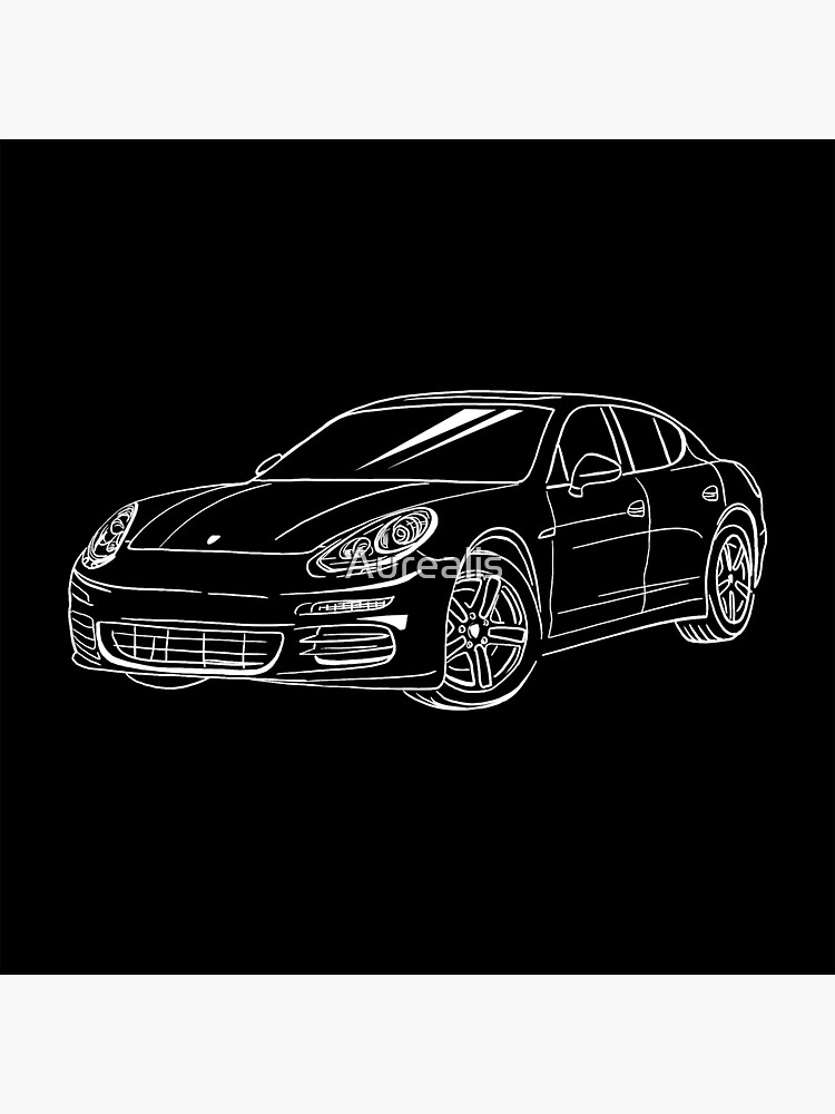 "Porsche Panamera" Sticker by Aurealis | Redbubble