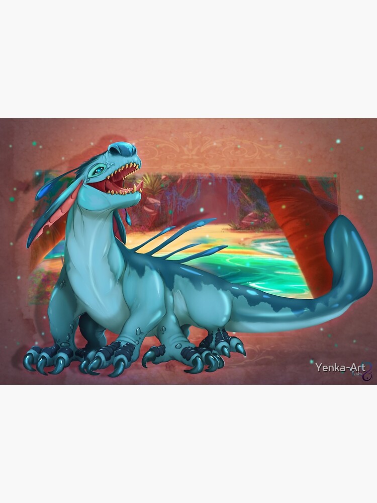 "Stitch Dragon" Poster for Sale by Yenka-Art | Redbubble