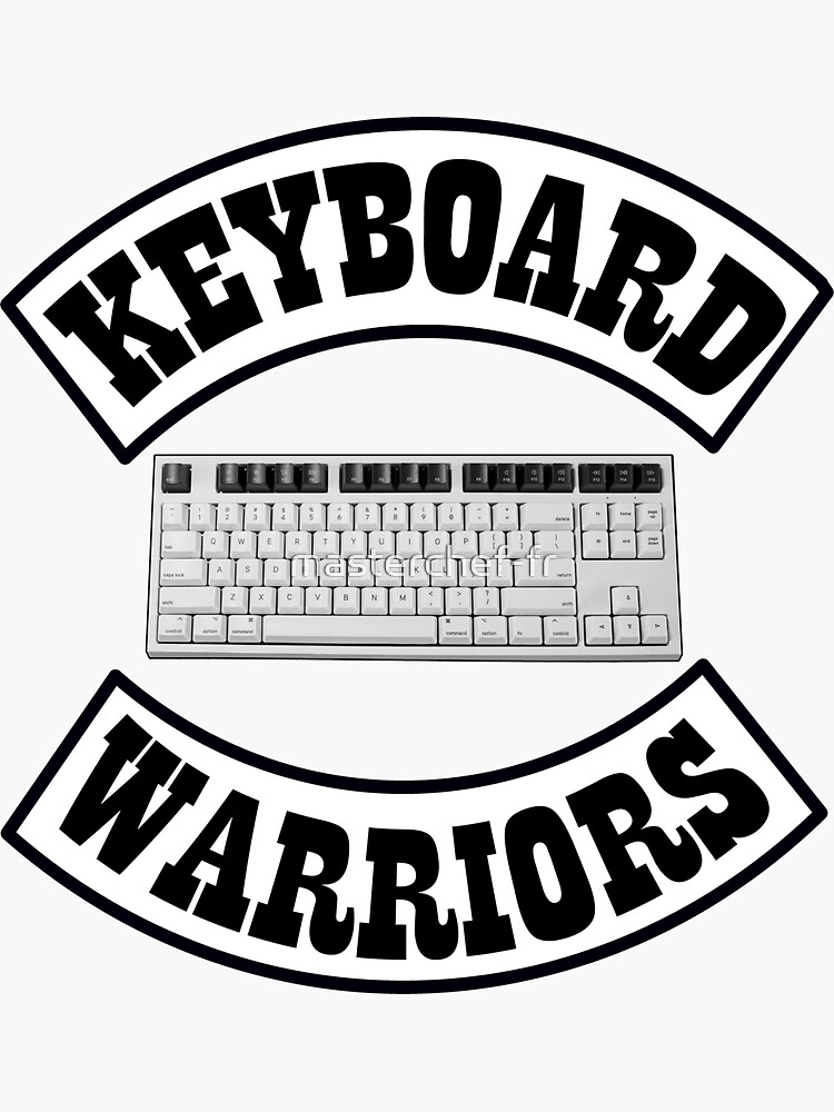 "Keyboard warriors" Sticker for Sale by masterchef-fr | Redbubble