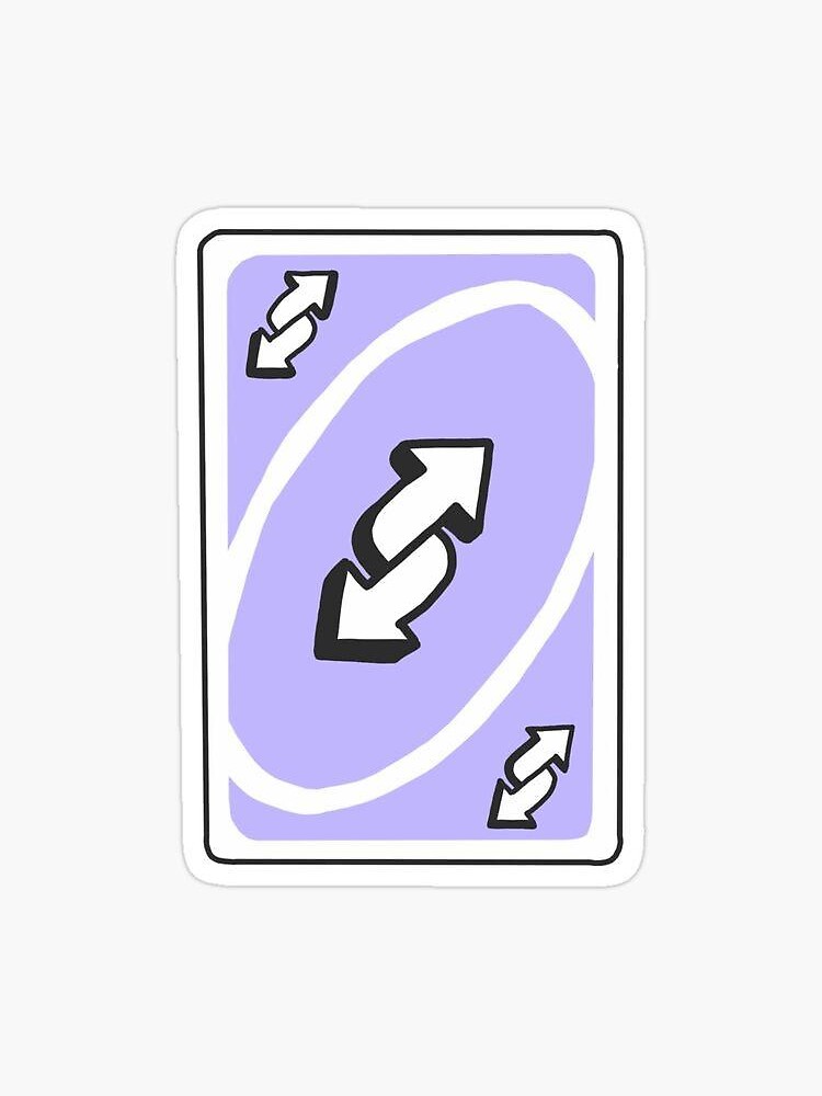 "UNO reserve card sticker" Sticker by bymills | Redbubble