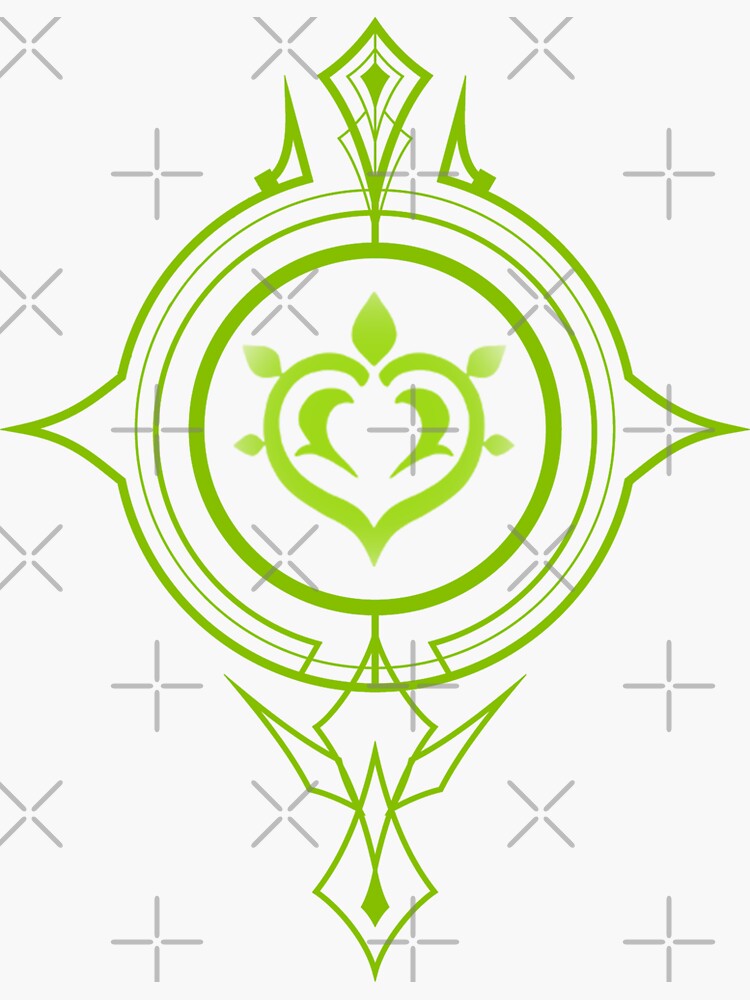 "Dendro Element" Sticker by ZuleYang | Redbubble