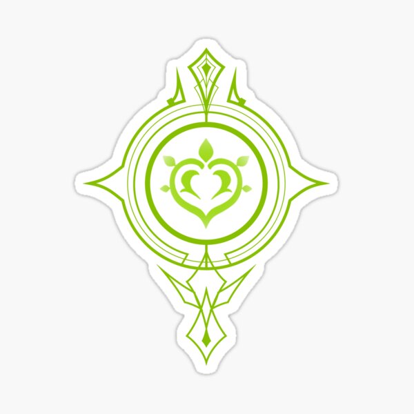 "Dendro Element" Sticker by ZuleYang | Redbubble