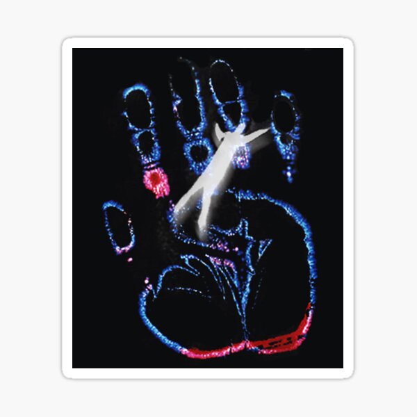 "X files hand" Sticker for Sale by Ommik | Redbubble
