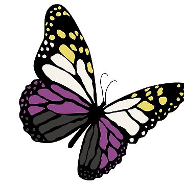 "non-binary monarch butterfly " Pin for Sale by Narniax | Redbubble