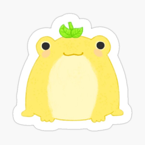 "lemon frog " Sticker by Hiccupteacup | Redbubble
