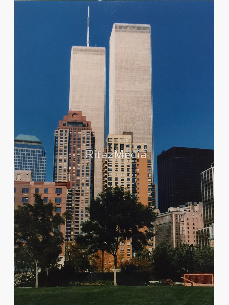 "Twin Towers " Sticker for Sale by RitazMedia | Redbubble