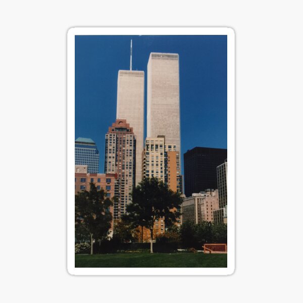 "Twin Towers " Sticker for Sale by RitazMedia | Redbubble
