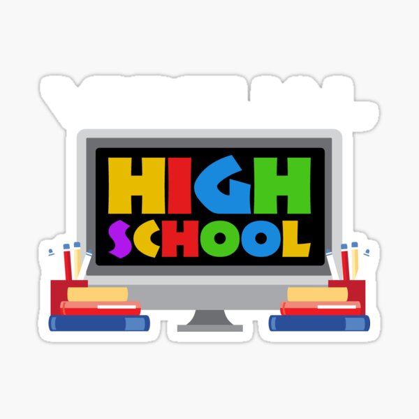 "Virtual Learning High School e-Learning" Sticker by roxy7922 | Redbubble
