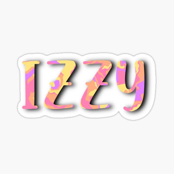 "Izzy" Sticker by dolphin1128 | Redbubble