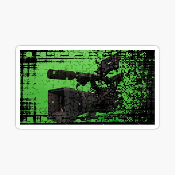 "Pixeled Camera" Sticker for Sale by Gnfree | Redbubble