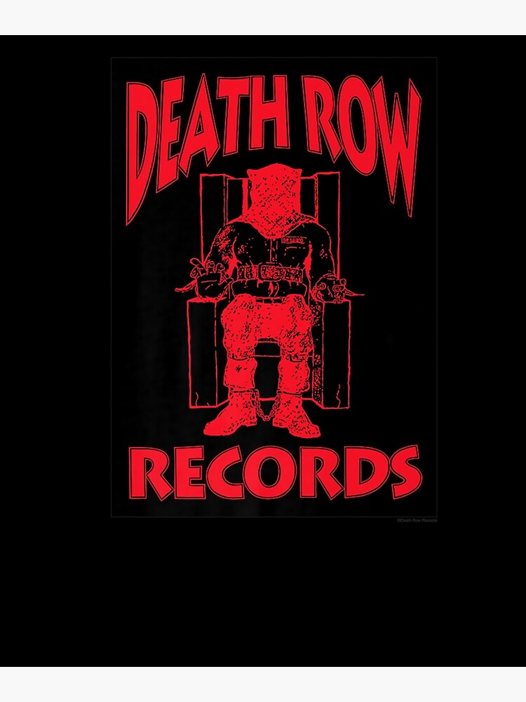 Gift Vintage Death Row Records Logo Black Box Premium Matte Vertical ...
