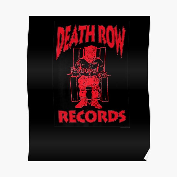 "Gift Vintage Death Row Records Logo Black Box" Poster by ...