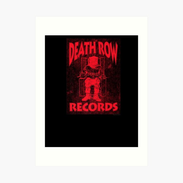 "Vintage Death Row Records Logo Distressed Black Box" Art Print for ...