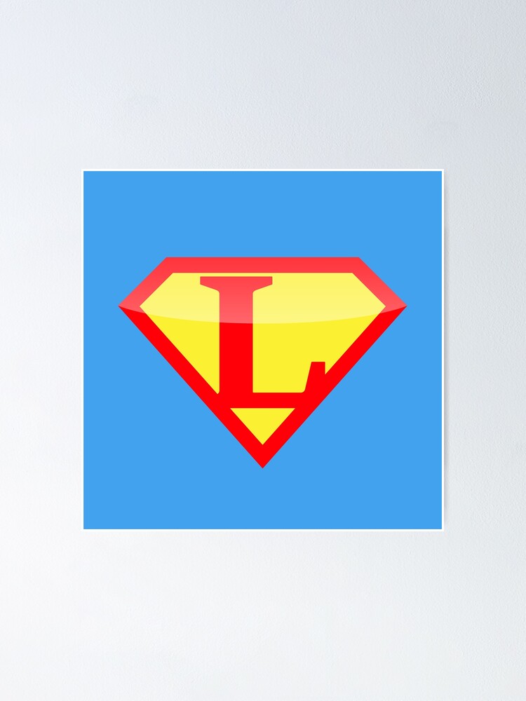 "Superhero symbol. Letter L logo." Poster for Sale by waldemart | Redbubble