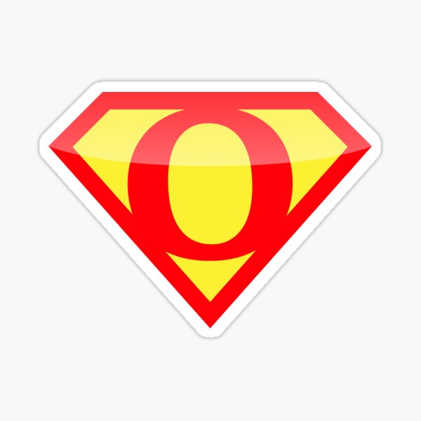 "Superhero symbol. Letter O logo." Sticker for Sale by waldemart ...