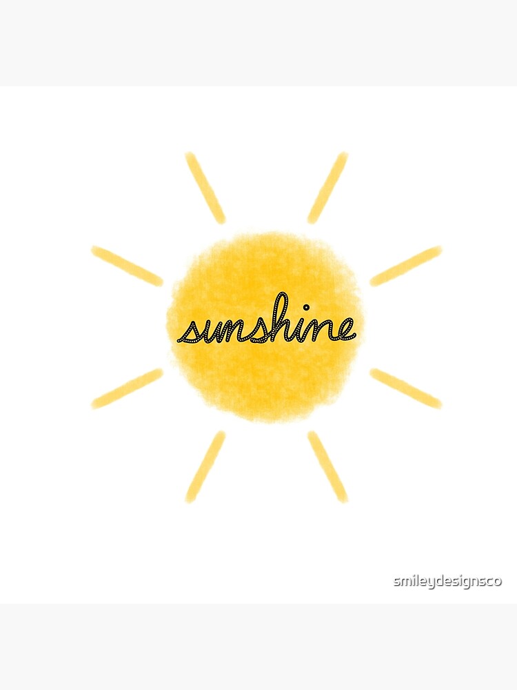 "Sunshine Sticker" Poster for Sale by smileydesignsco | Redbubble