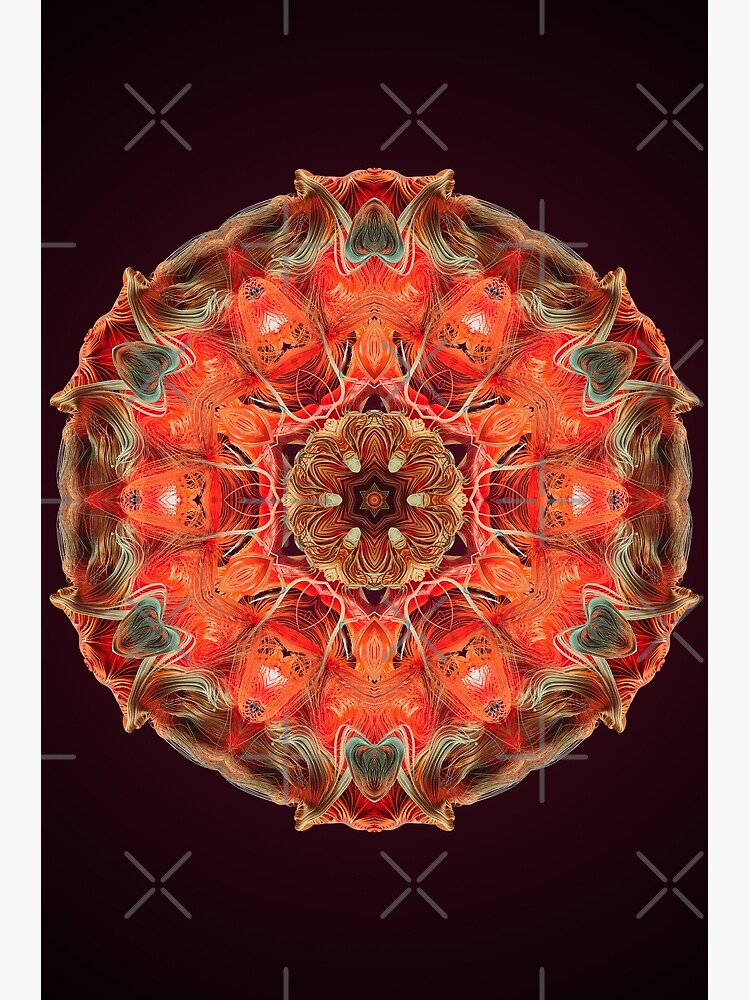 "Chaotic Lines Colorful Mandala #1" Poster by chaoticlines | Redbubble