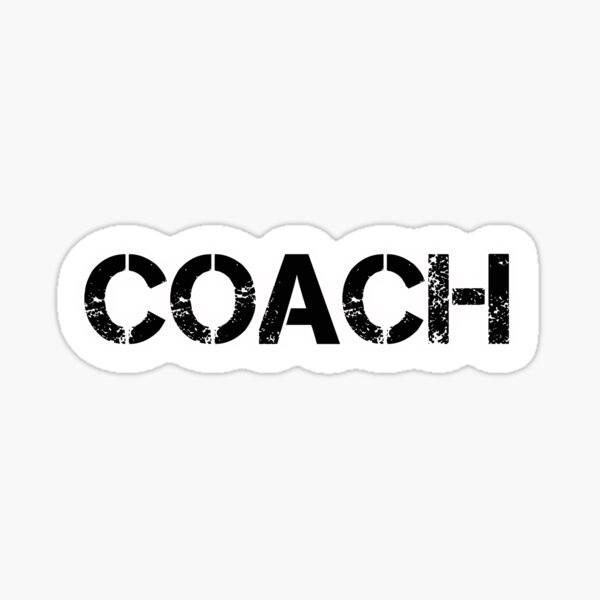 " COACH" Sticker for Sale by aruvanita | Redbubble