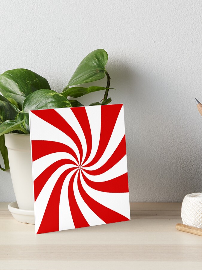 "candy cane swirl patterned" Art Board Print for Sale by ImagineKaye ...