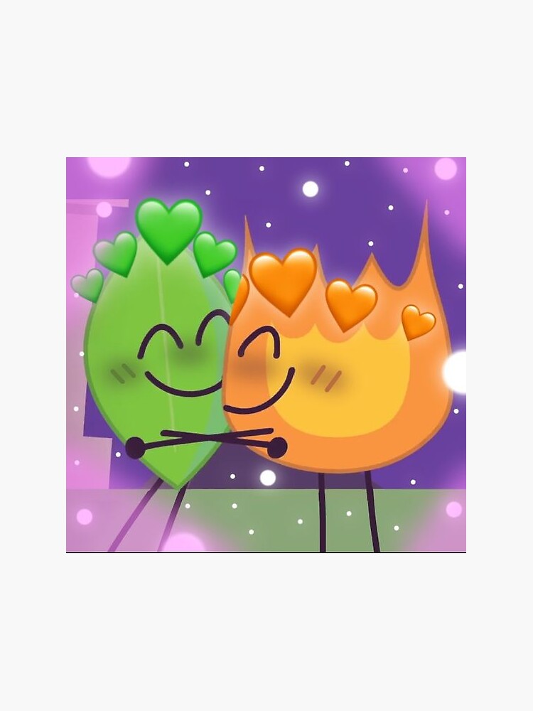 "Firey and Leafy" Sticker for Sale by 04sBestShop | Redbubble