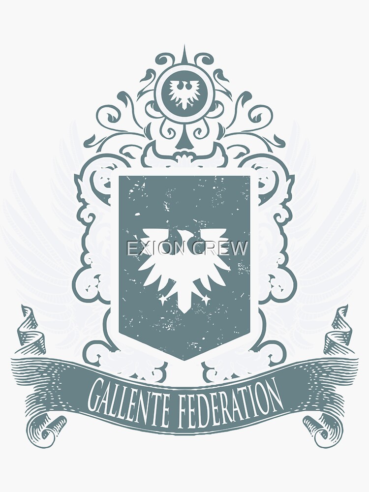 "GALLENTE FEDERATION - LIMITED EDITION" Sticker for Sale by EXION CREW ...