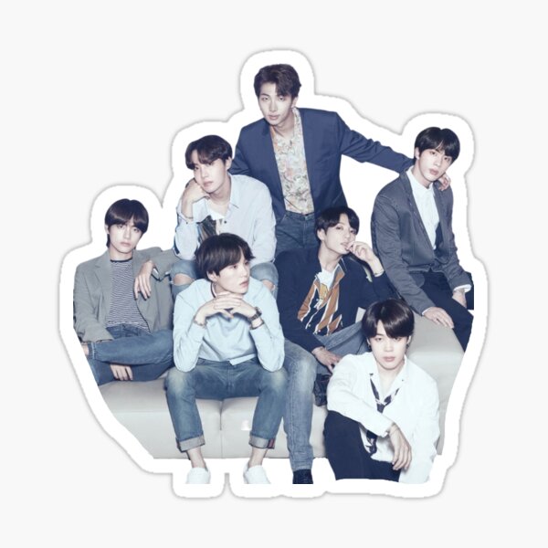 "BTS Bangtan Boys" Sticker for Sale by grottogear | Redbubble