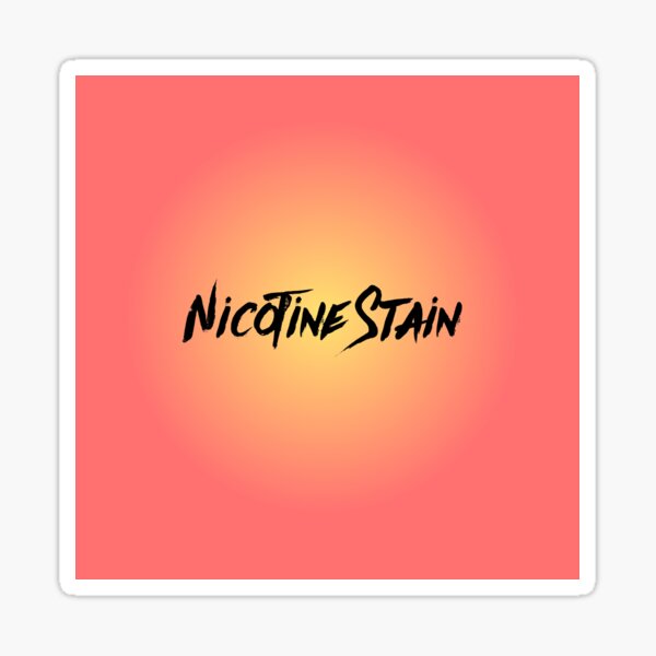 "NICOTINE" Sticker for Sale by gasponce | Redbubble