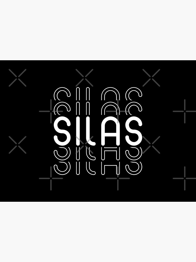 "Silas Name in Black and White Style" Art Print by Time-is-Money ...
