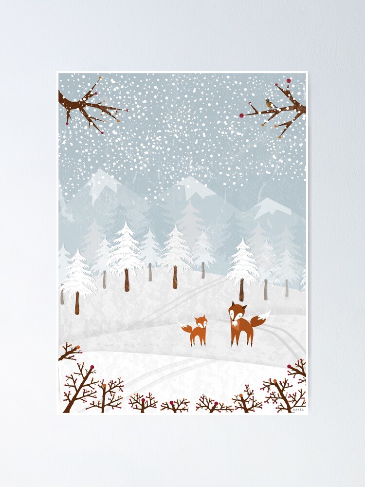 "Snowstorm" Poster for Sale by Kakel | Redbubble