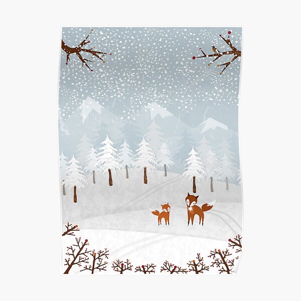 "Snowstorm" Poster for Sale by Kakel | Redbubble