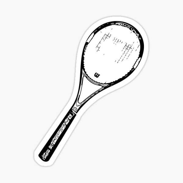 "Tennis Racquet" Sticker for Sale by davidcaddy | Redbubble