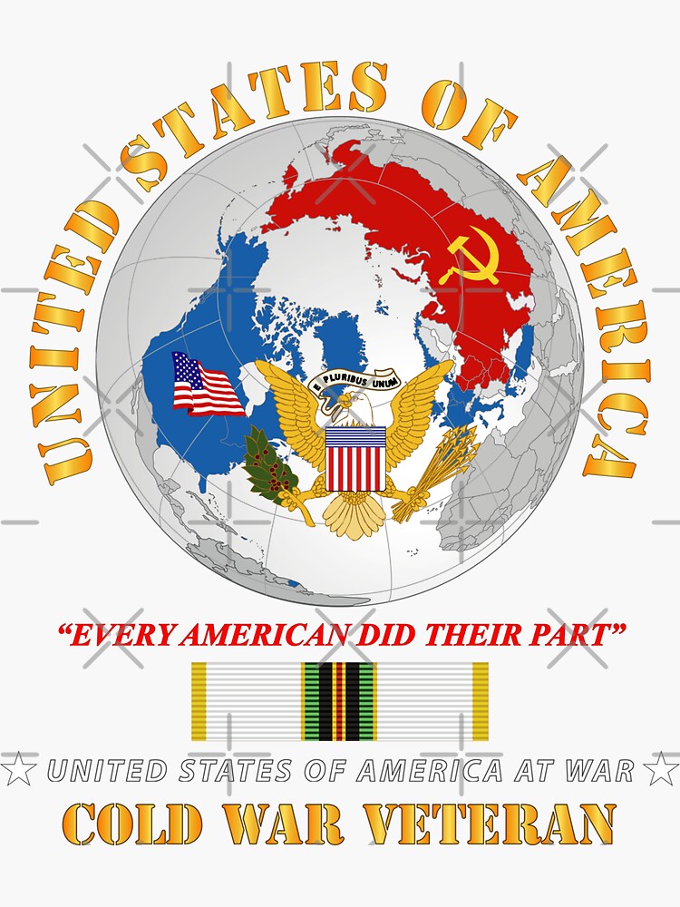 "Govt - United States of America - People - COLD WAR VETERAN" Sticker ...