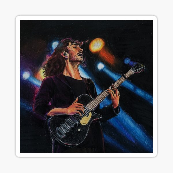 "Hozier!" Sticker for Sale by woolfegangmoz | Redbubble