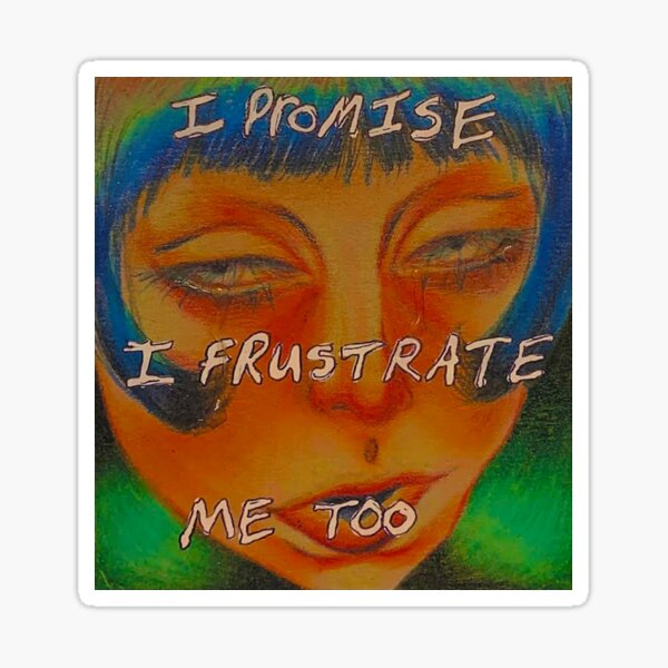 "Frustrated" Sticker for Sale by niarodriguez | Redbubble