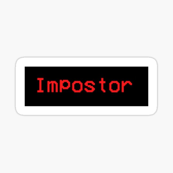 "Among us impostor" Sticker by Lukne | Redbubble