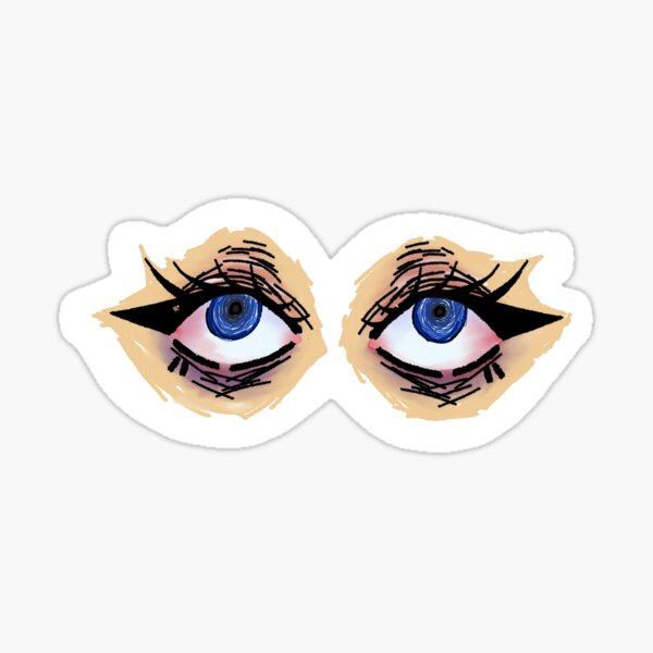 "Zooted Eyes " Sticker for Sale by Redheadedwitch | Redbubble