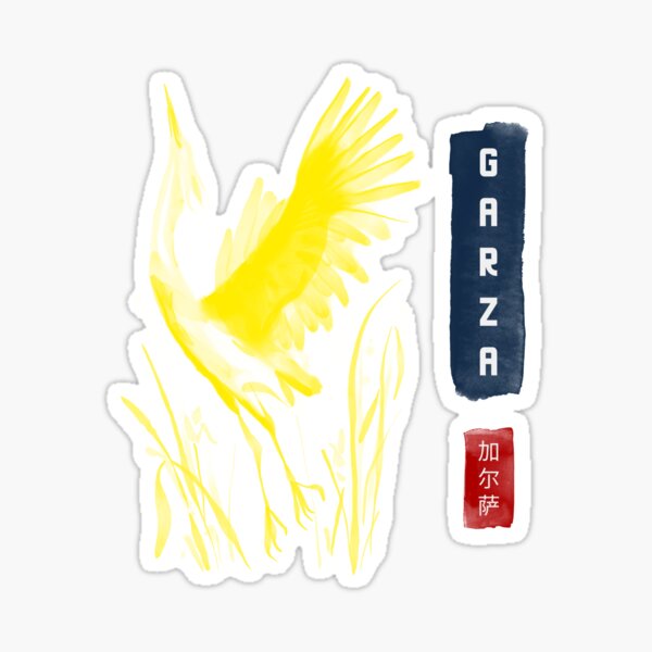 "Garza Watercolor Art" Sticker for Sale by TheMoonBase | Redbubble