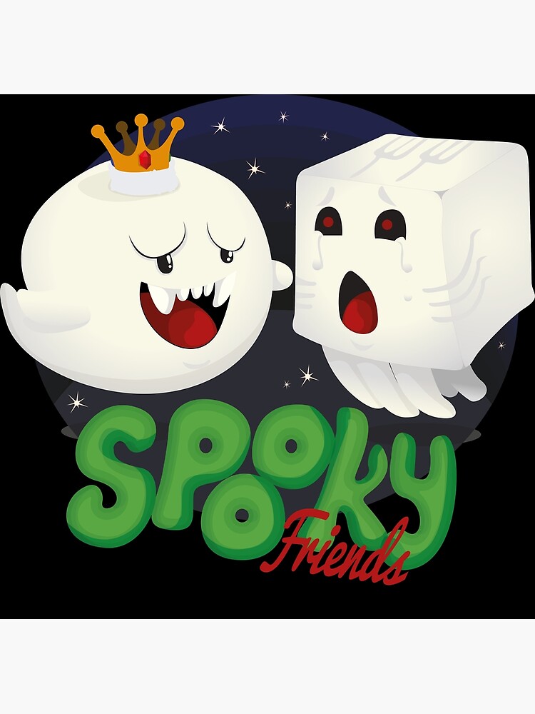 "Spooky friends" Art Print by Mansemat | Redbubble