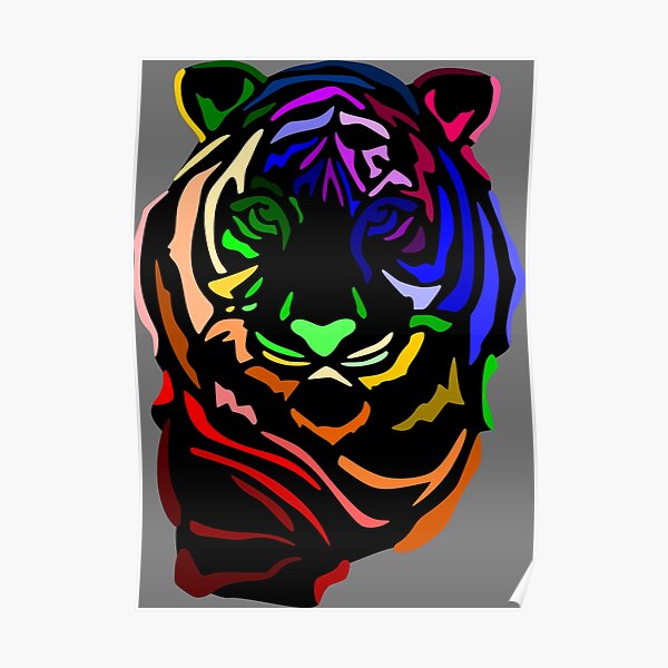 "Punk tiger" Poster by Kreativista | Redbubble