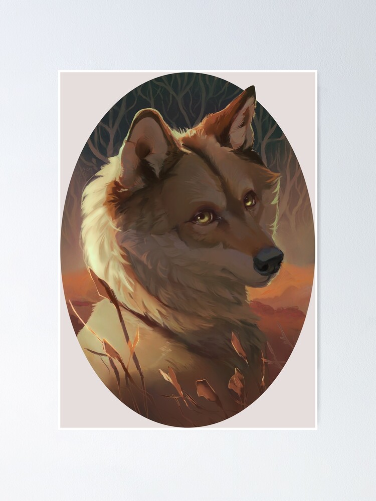"fall wolf" Poster by revioLATE | Redbubble