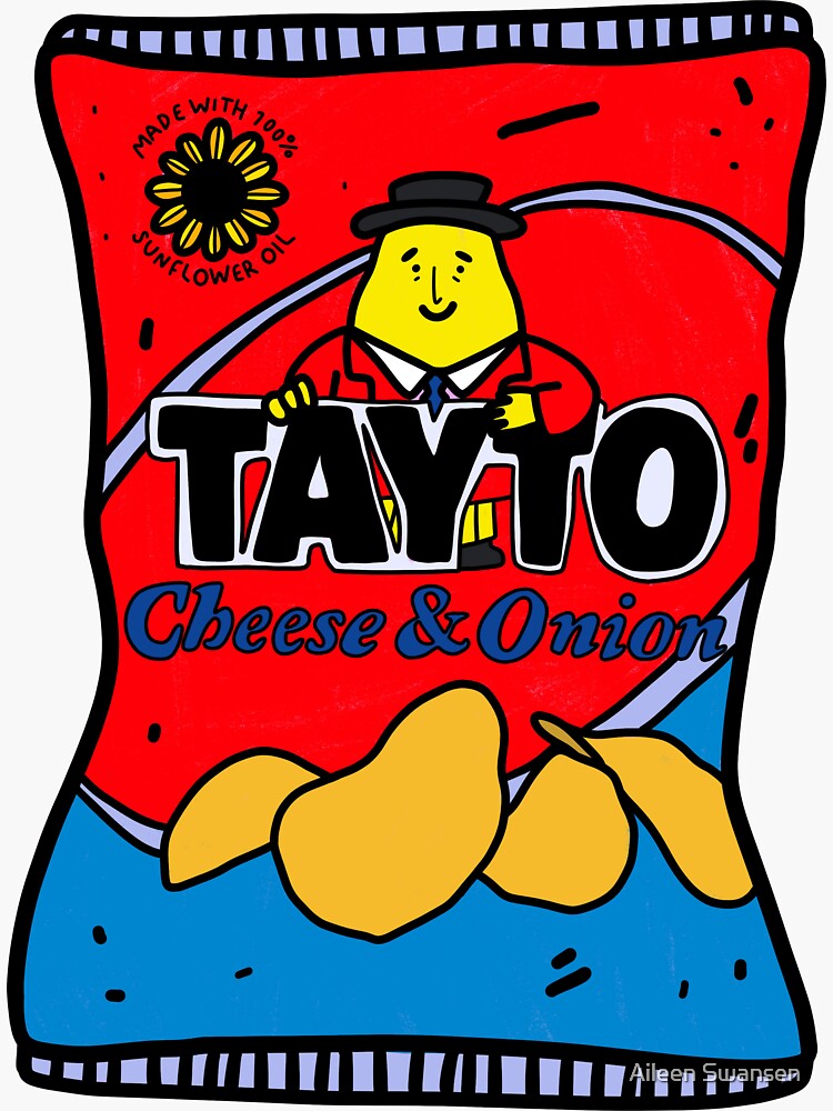 "Mr. Tayto" Sticker for Sale by Aileen Swansen | Redbubble