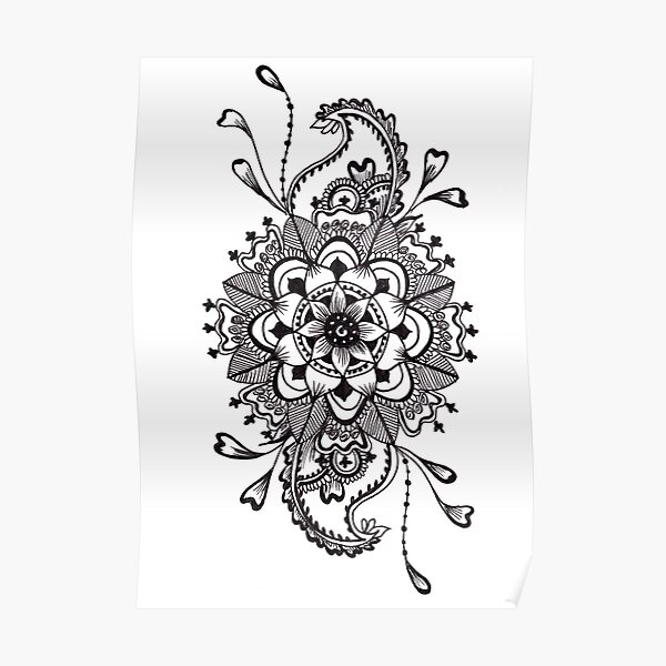 "Henna Art" Poster by MandalaAndMore | Redbubble