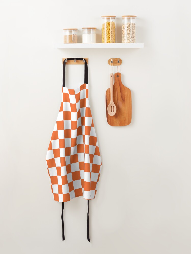 "Tennessee Orange and White Checkerboard" Apron for Sale by ...